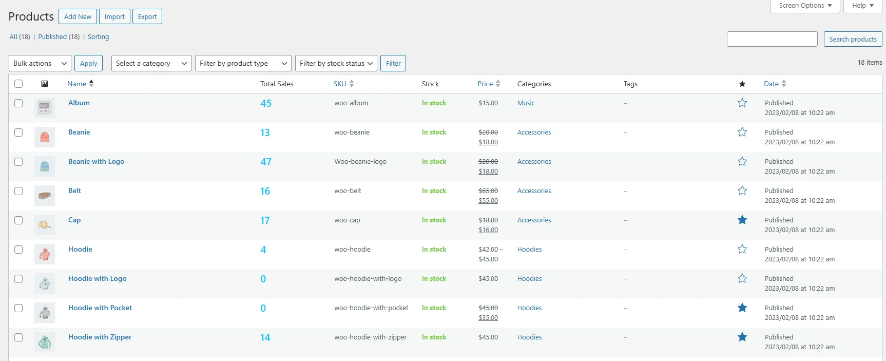 How to display total sales column in WooCommerce Products Table ...